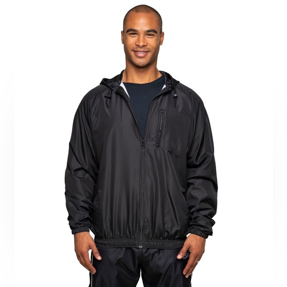 Rawlings | Jackets & Coats | Rawlings Black Zip Up Windbreaker Jacket ...